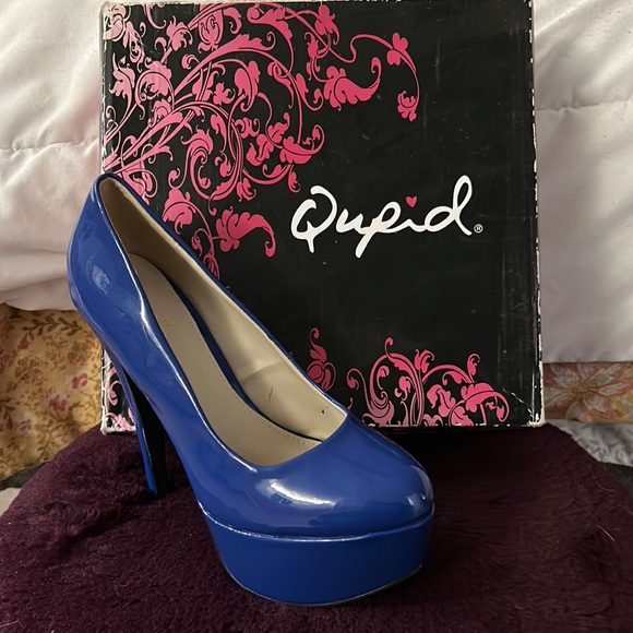 Qupid Shoes Qupid Royal Blue Penelope Platforms Poshmark